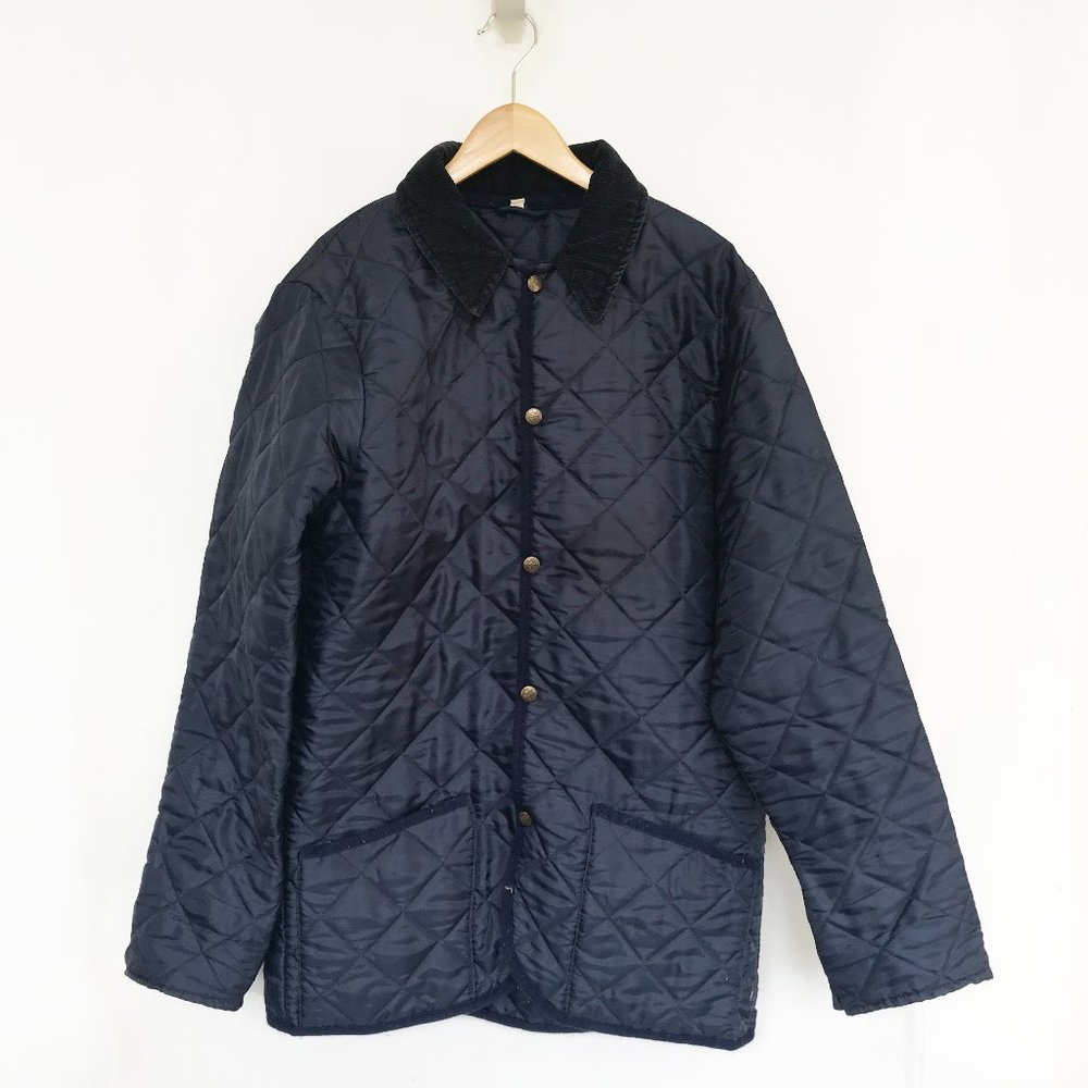 Vintage Donaldson Walt Disney Navy Blue Oversize Quil… - Gem